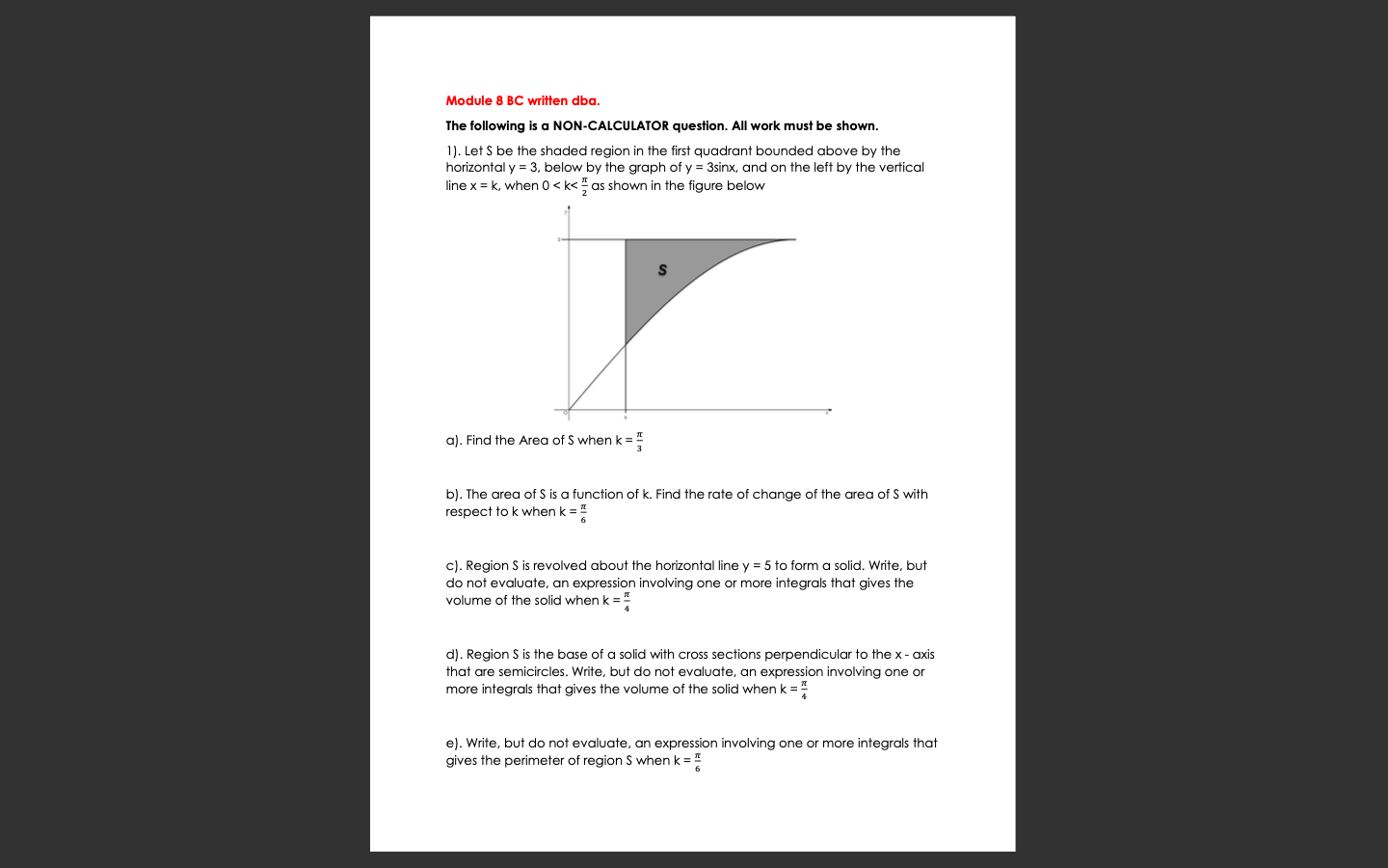 Solved Module 8 BC written dba. The following is a | Chegg.com