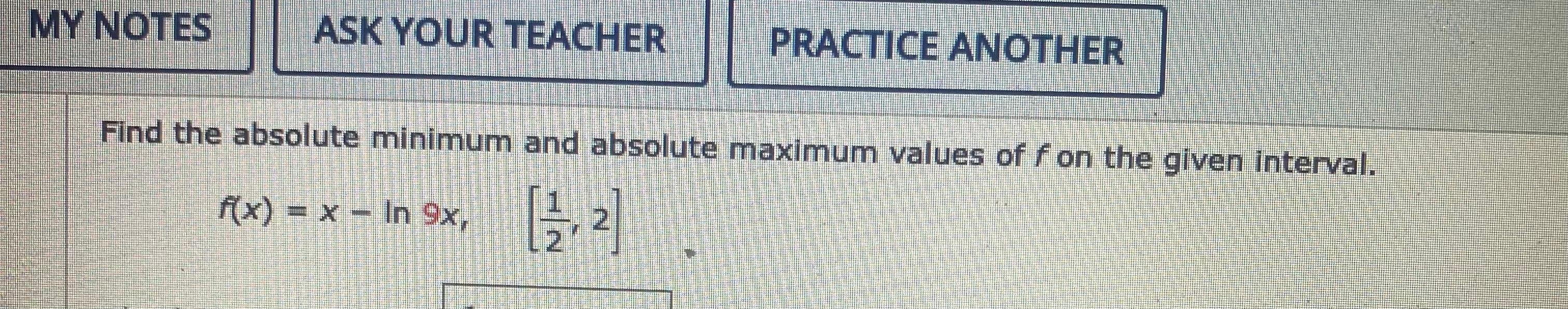 Solved Find the absolute minimum and absolute maximum values | Chegg.com