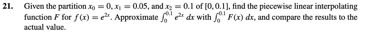 Solved Given The Partition X0 0 X1 005 And X2 01 9206