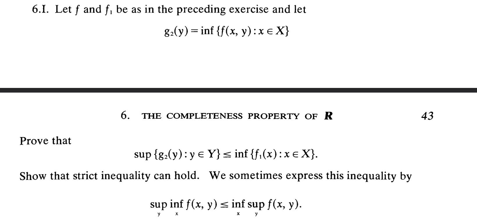 6.I. Let f and f1 be as in the preceding exercise and | Chegg.com
