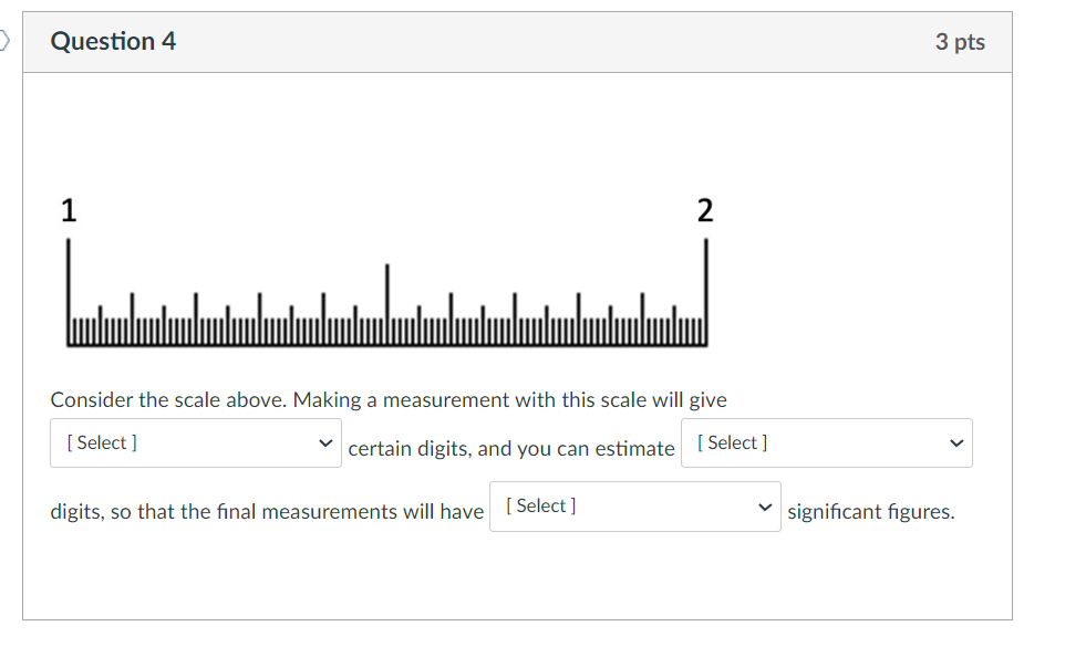 Solved Consider the scale above. Making a measurement with | Chegg.com
