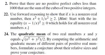 Solved 2. Prove that there are no positive perfect cubes | Chegg.com