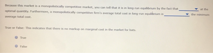 Solved 3. Is monopolistic competition efficient? Suppose | Chegg.com Solved 3. Is monopolistic competition efficient? Suppose | Chegg.com