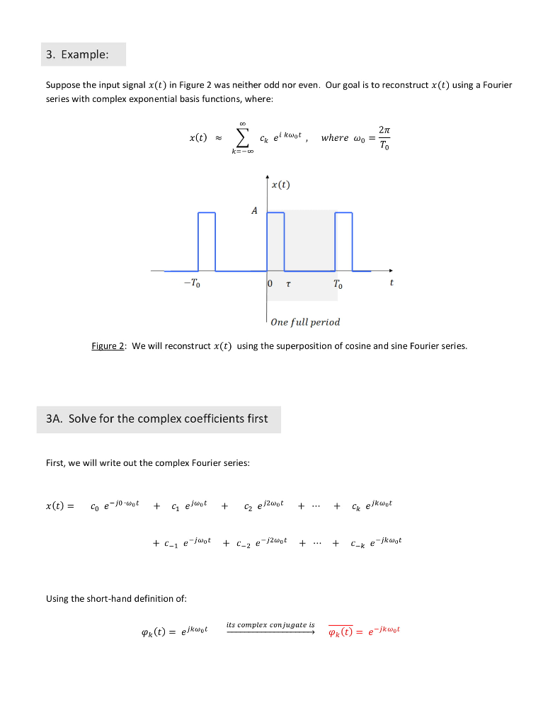 Solved Problem 1: Using complex exponentials to reconstruct | Chegg.com Solved Problem 1: Using complex exponentials to reconstruct | Chegg.com