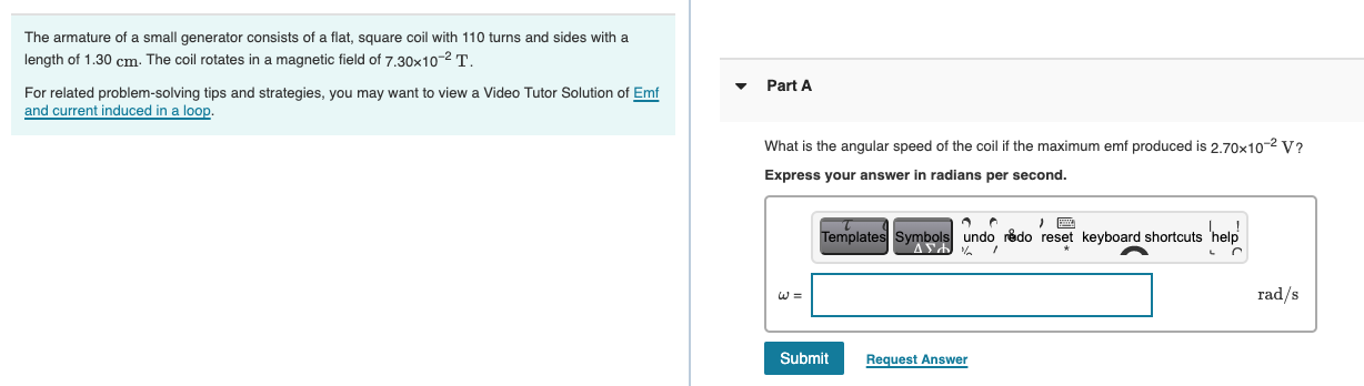 Solved The armature of a small generator consists of a flat, | Chegg.com