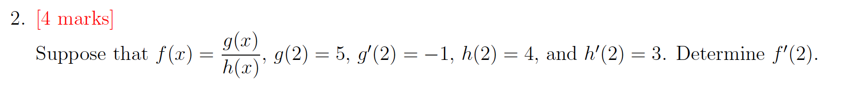 Solved 2. [4 marks ] Suppose that | Chegg.com