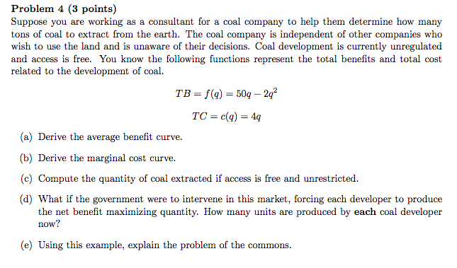 Solved Problem 4 (3 points) Suppose you are working as a | Chegg.com