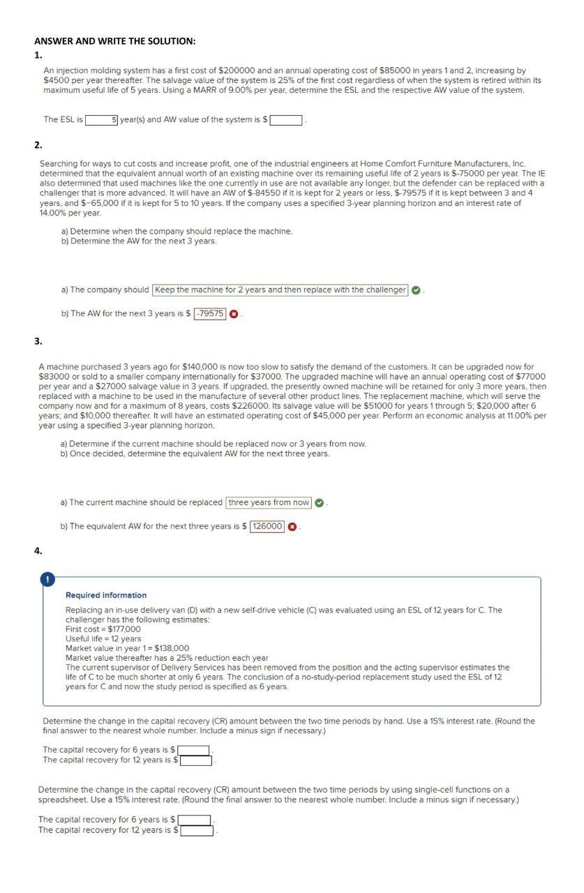 Solved ANSWER AND WRITE THE SOLUTION: 1. An injection | Chegg.com