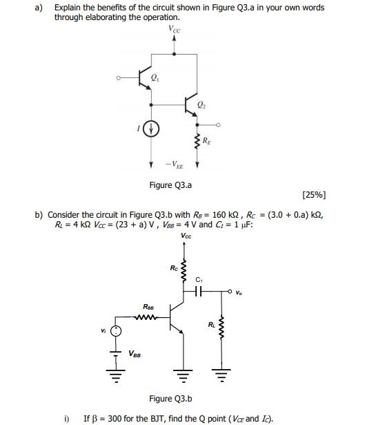 Solved a) Explain the benefits of the circuit shown in | Chegg.com