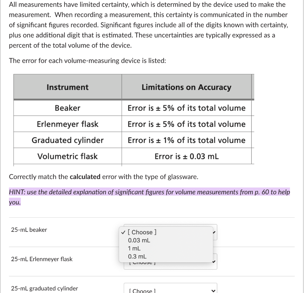 Solved All measurements have limited certainty, which is | Chegg.com
