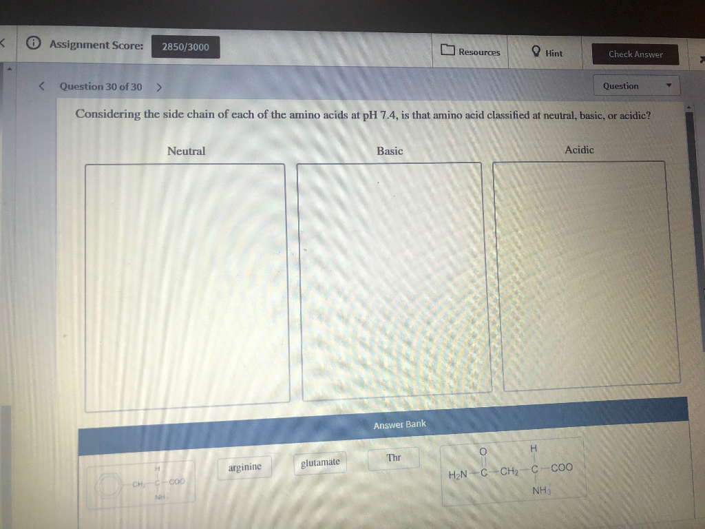 Solved * Assignment Score: 2850/3000 Resources Hint Check | Chegg.com