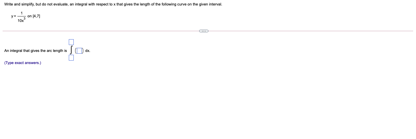 Solved Write and simplify, but do not evaluate, an integral | Chegg.com