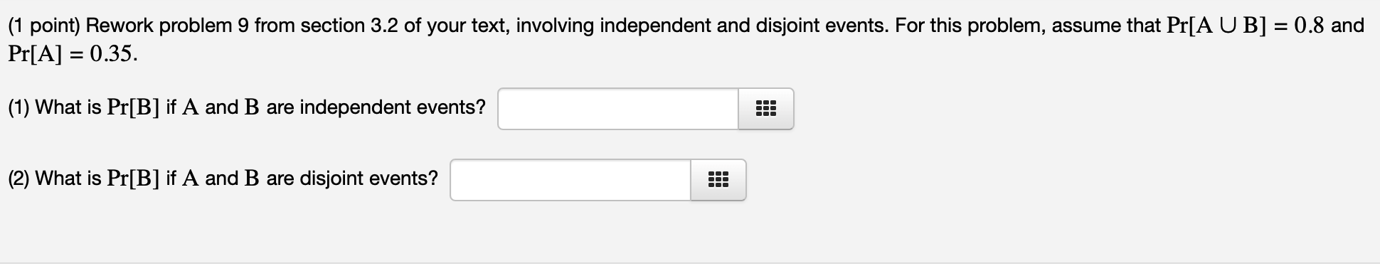 Solved Rework problem 8 from section 3.2 of your text, about | Chegg.com