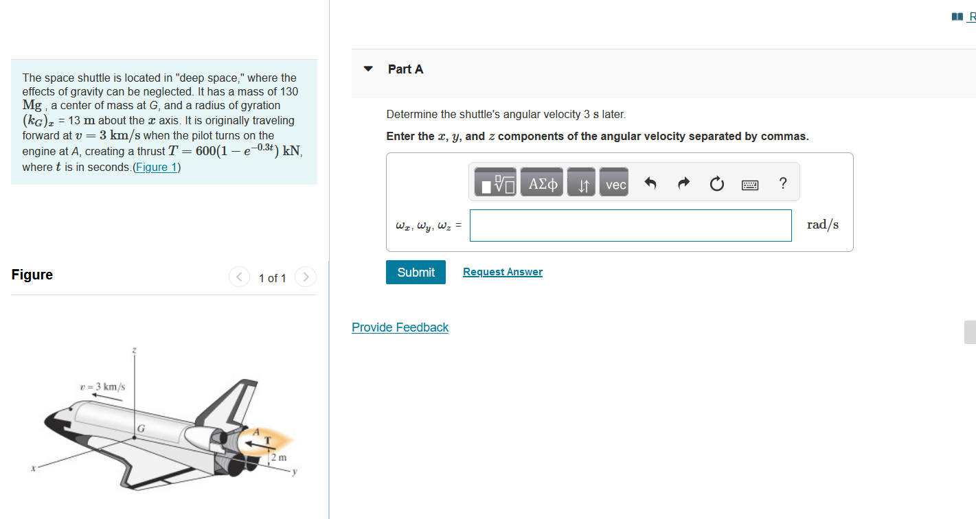 Solved The space shuttle is located in "deep space," where | Chegg.com