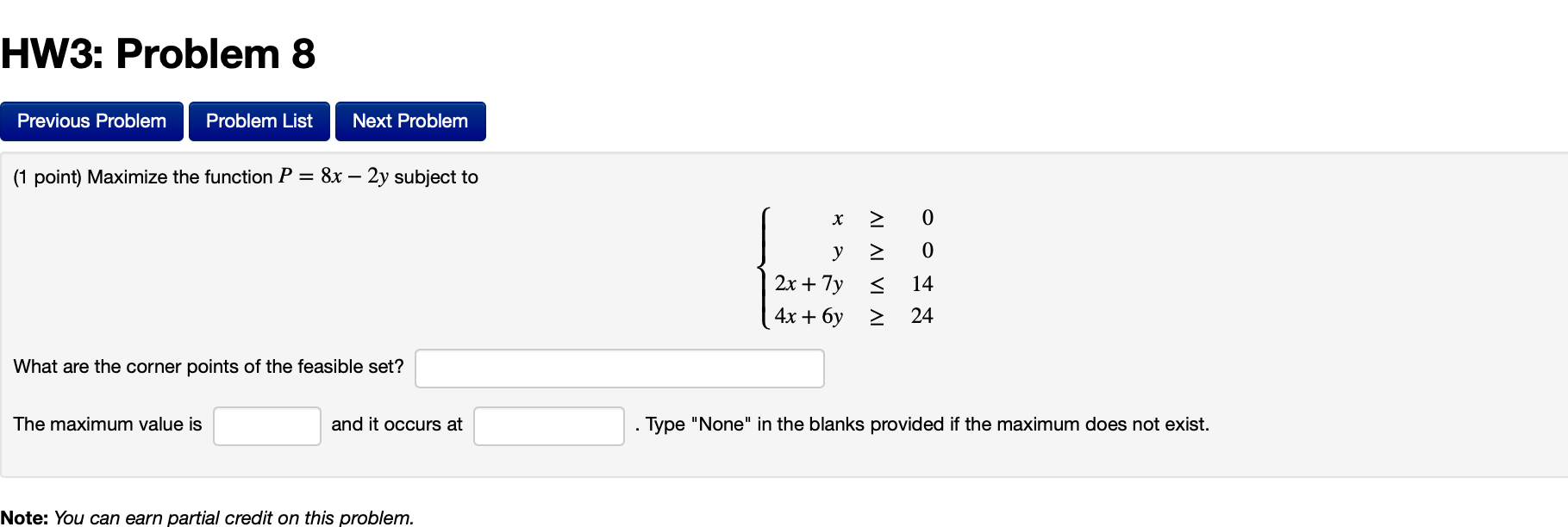 Solved HW3: Problem 8 Previous Problem Problem List Next | Chegg.com