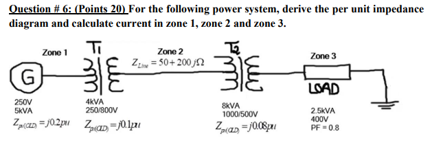 Solved Question \# 6: (Points 20) For the following power | Chegg.com