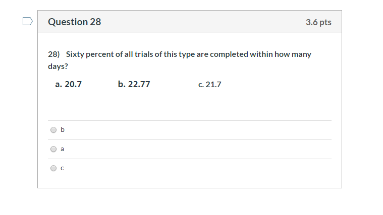 Solved Question 27 3.6 pts For questions 27-28: Suppose that | Chegg.com