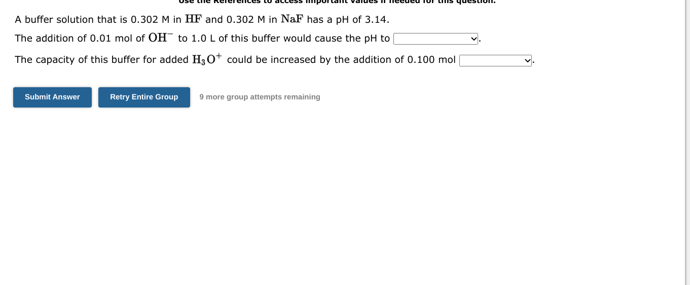 Solved A buffer solution that is 0.302M in HF and 0.302M in | Chegg.com