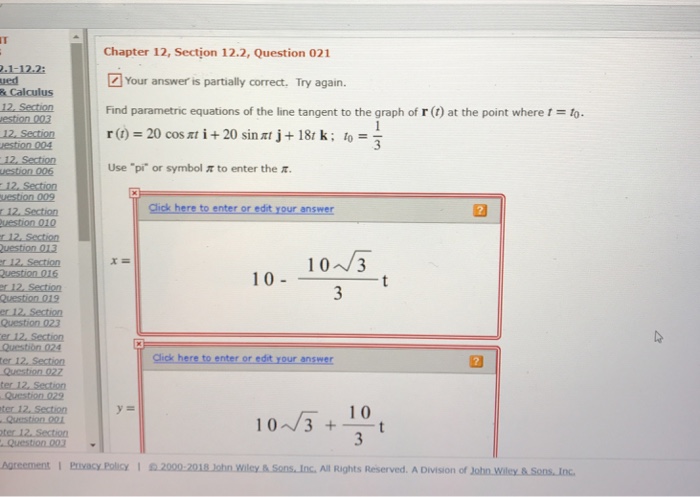 Solved Chapter 12, Section 12.2, Question 021 2112.2: Your | Chegg.com