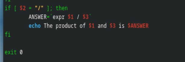Solved Create a shell script for dividing ( This is the | Chegg.com