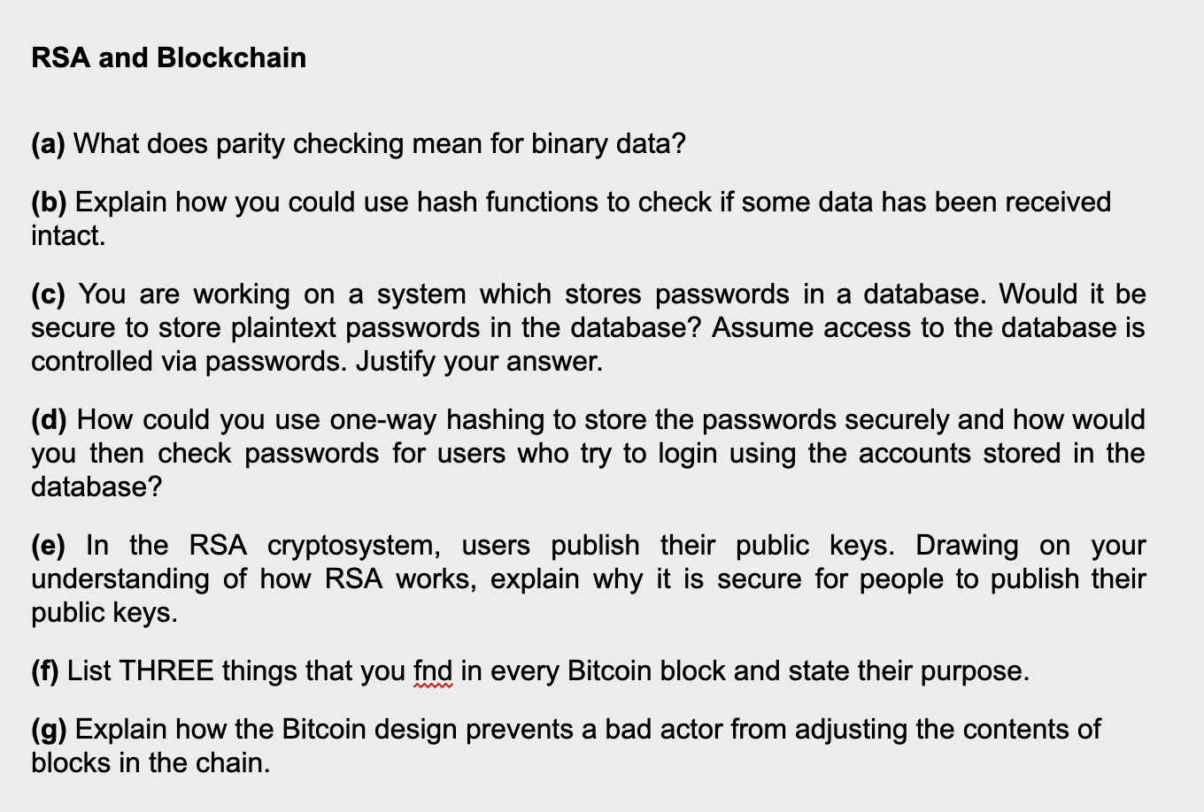 Solved (a) What does parity checking mean for binary data? | Chegg.com