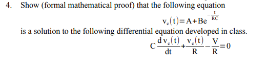 Solved Show (formal mathematical proof) that the following | Chegg.com