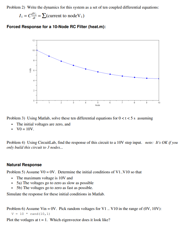 Problem 2-5: Assume a 10-stage RC filter (V0 .. | Chegg.com