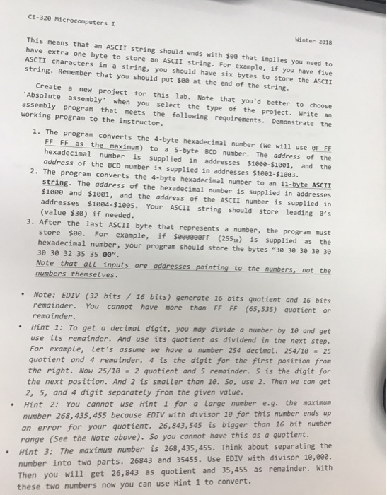 Solved Please write simple assembly language program | Chegg.com