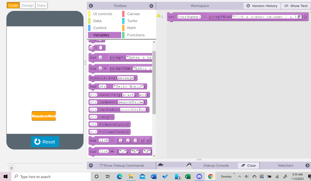 Solved (59 1) Use App Lab to make a program that asks the | Chegg.com
