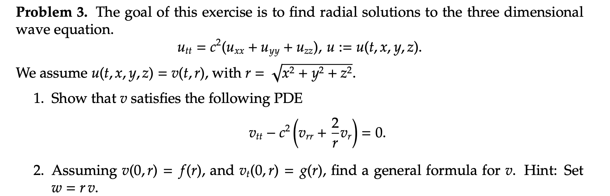 Solved Problem 3. The goal of this exercise is to find | Chegg.com