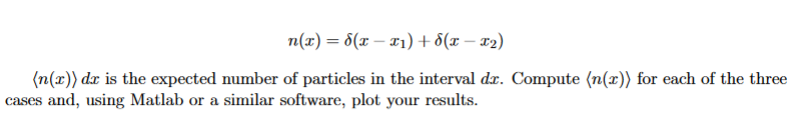 Problem 6 Two non-interacting particles of equal mass | Chegg.com