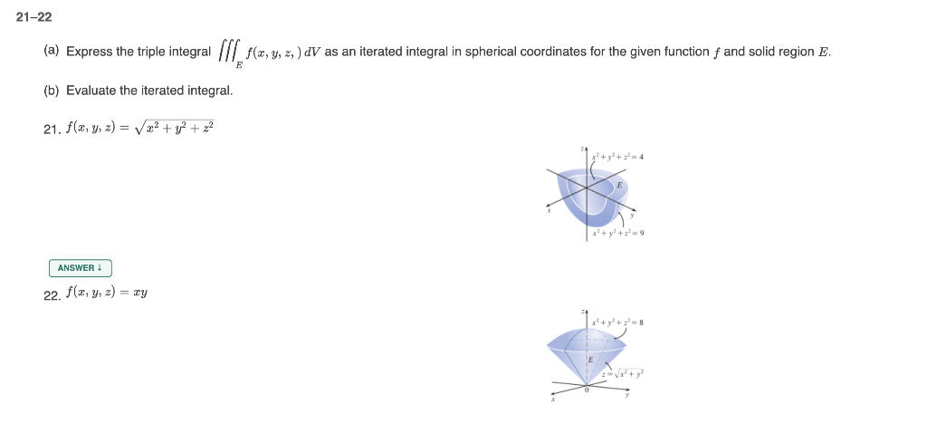 Solved 21-22 (a) Express the triple integral (Il sca f(x, y, | Chegg.com