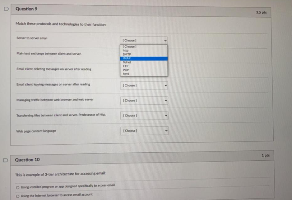 Solved D Question 8 1 pts Select which of the following | Chegg.com