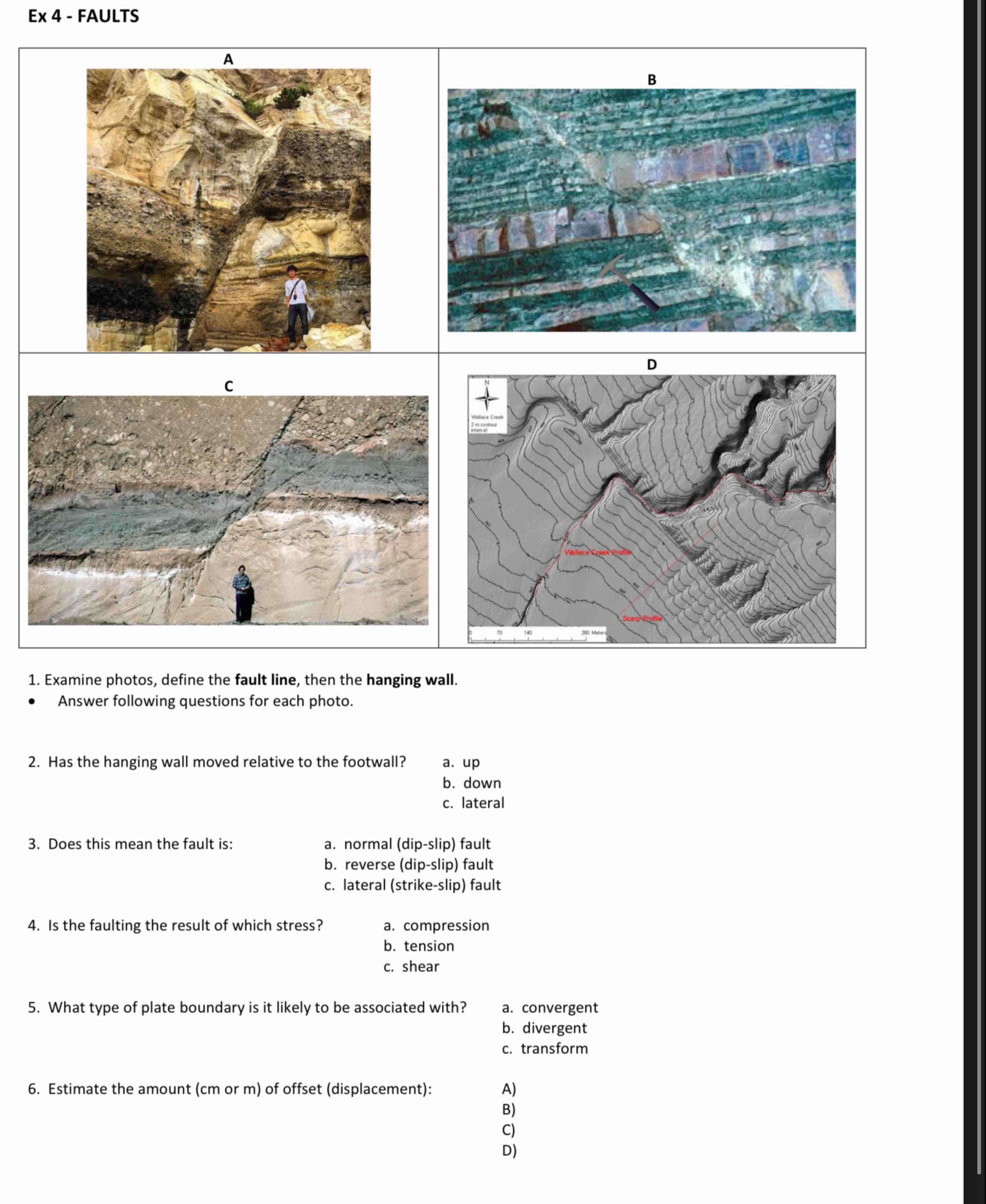 Solved by an EXPERT Ex 4 - ﻿FAULTS1. ﻿Examine photos, define the fault ...