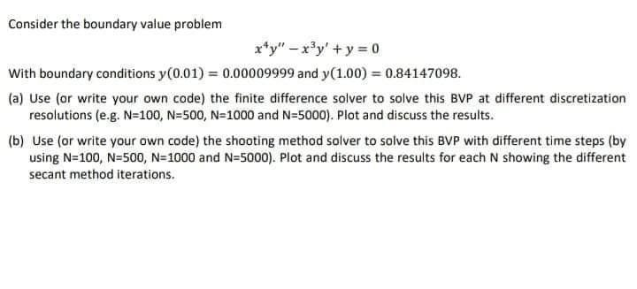 Solved Consider the boundary value problem **y" - xy + y = 0 | Chegg.com
