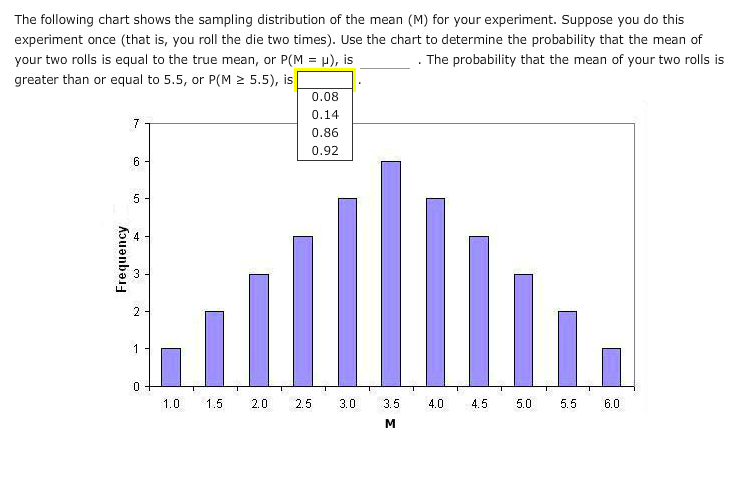 Solved 3. Generating the sampling distribution of M Aa Aa | Chegg.com