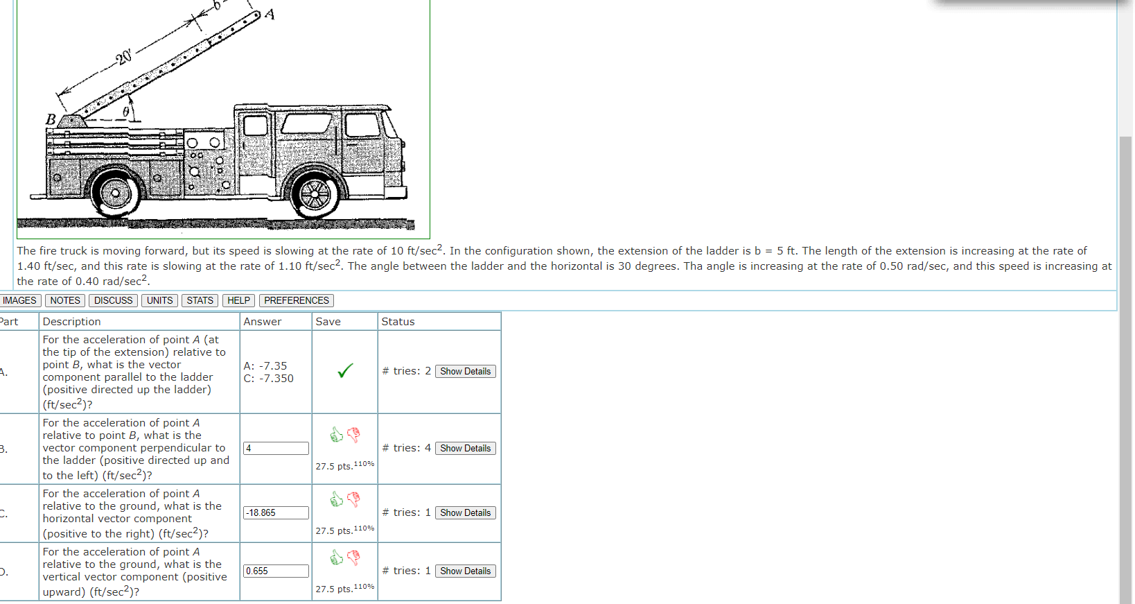 Solved 19 The fire truck is moving forward, but its speed is | Chegg.com