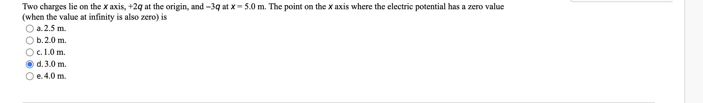 Solved Two charges lie on the x axis, +2q at the origin, and | Chegg.com