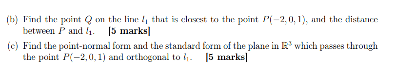 (a) Find the point-parallel form and the parametric | Chegg.com