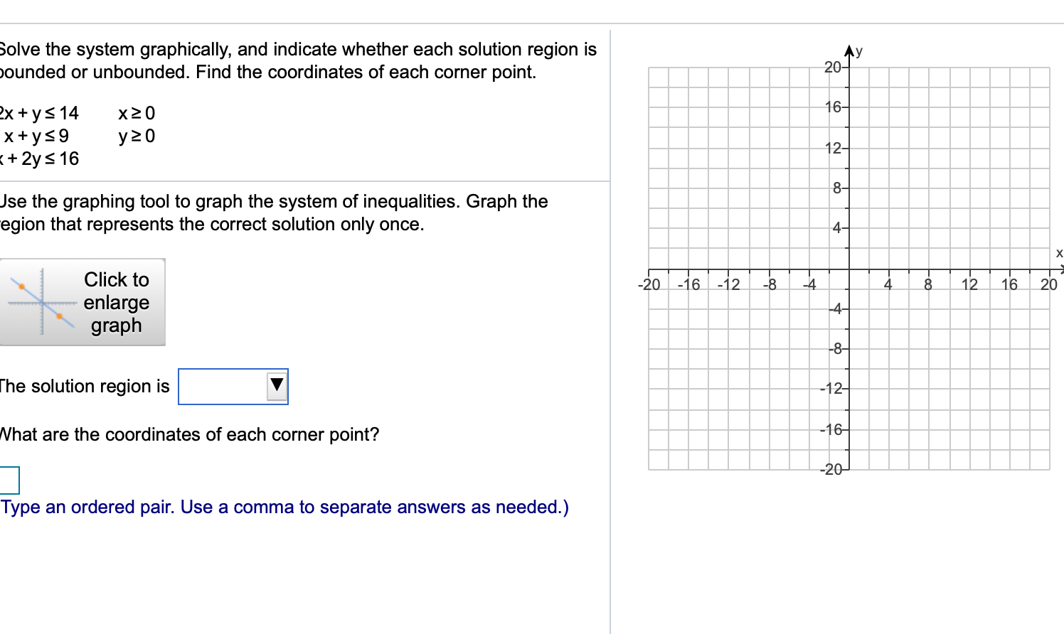 Solved Solve the system graphically, and indicate whether | Chegg.com