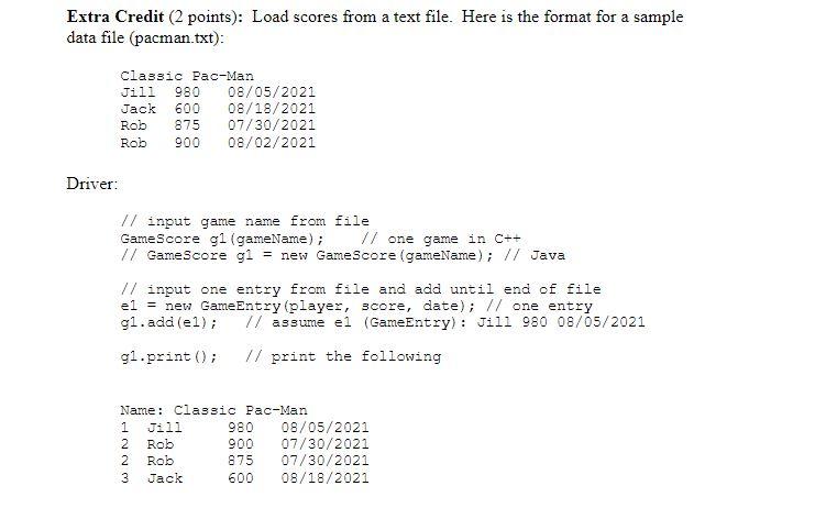 Solved I would like some help on this problem in C++ | Chegg.com
