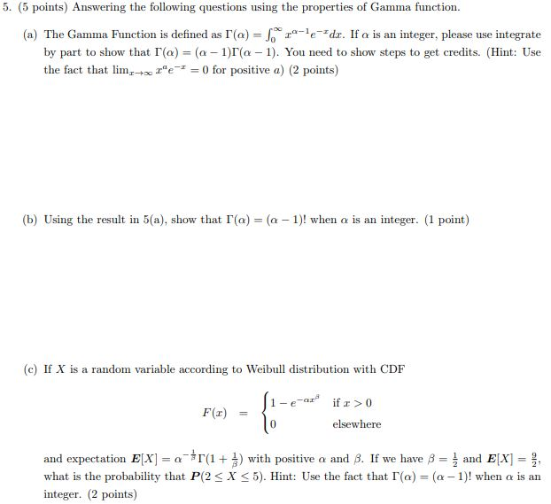Solved 5. (5 points) Answering the following questions using | Chegg.com