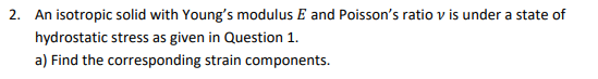 Solved A state of hydrostatic stress is given by 101=(8:9 | Chegg.com