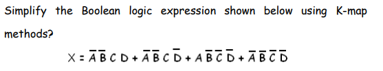 Solved Simplify the Boolean logic expression shown below | Chegg.com