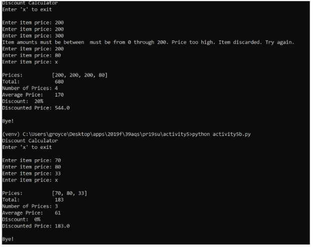 Solved A. In this program we allow a shopper add several | Chegg.com
