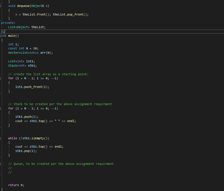 Solved // Lab_2: // Objective: Experiment with Lists, Stack, | Chegg.com