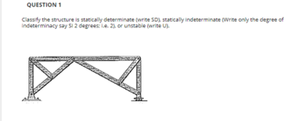 Solved Classify each of the following trusses as | Chegg.com