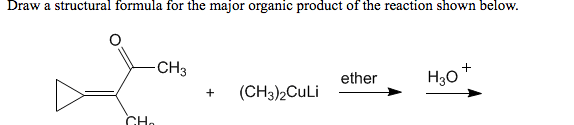Solved Draw a structural formula for the major organic | Chegg.com