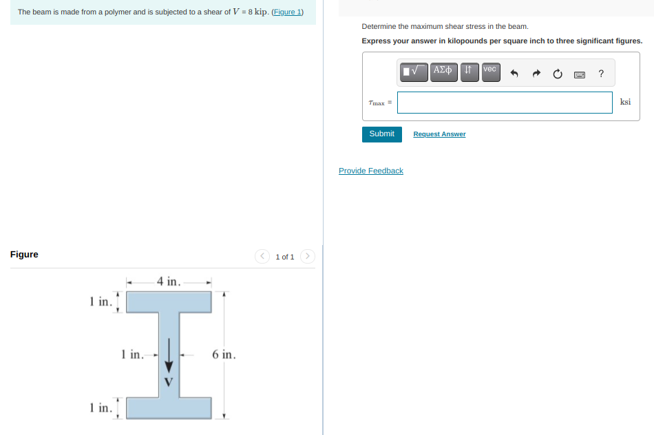 Solved The beam is made from a polymer and is subjected to a | Chegg.com