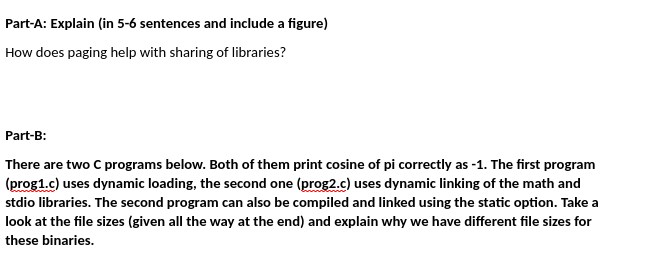 Solved I need help with part A and Part B. On part B , I | Chegg.com